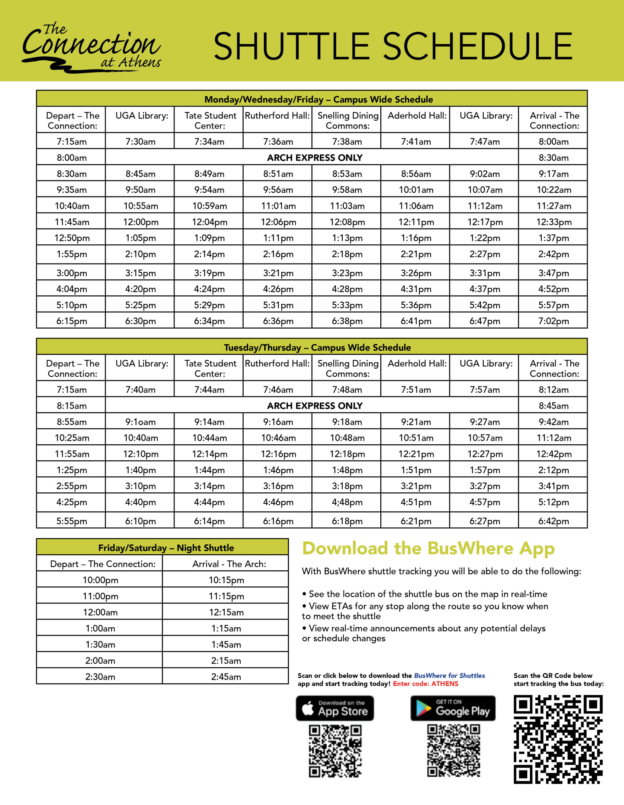 The Connection UGA Student Housing